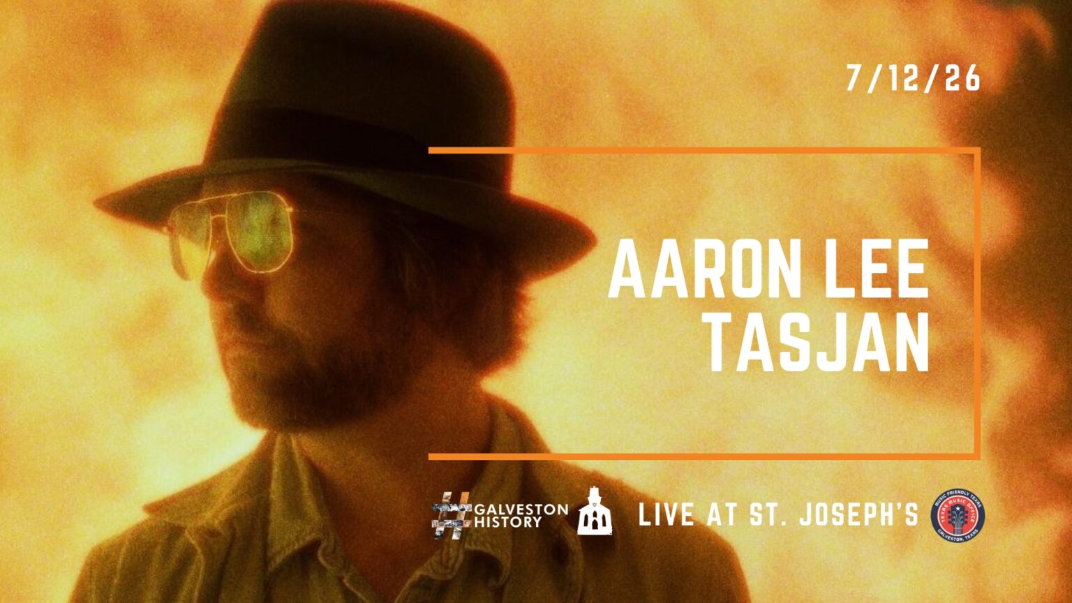 Aaron Lee Tasjan Live at the 1859 St. Joseph's Church - Galveston ...