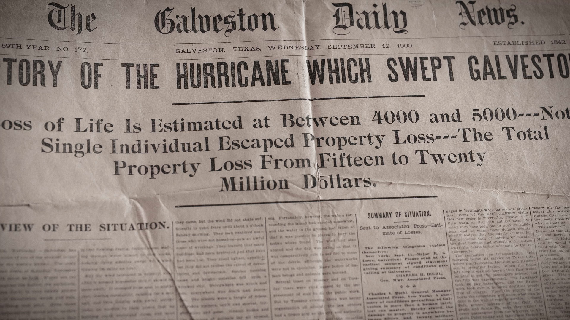 The Storm - Galveston Historical Foundation