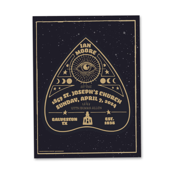 Ian Moore Concert Poster - Galveston Historical Foundation