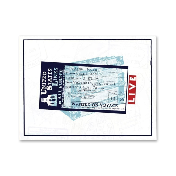 Josh Rouse Concert Poster **Autographed** - Galveston Historical Foundation